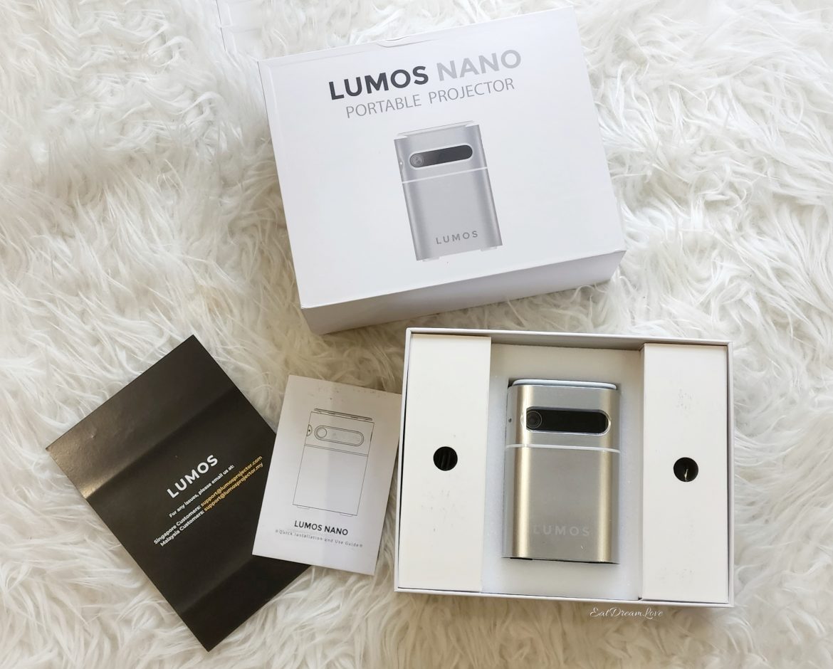 LUMOS NANO Home Cinema Mini Portable Projector Review - EatDreamLove